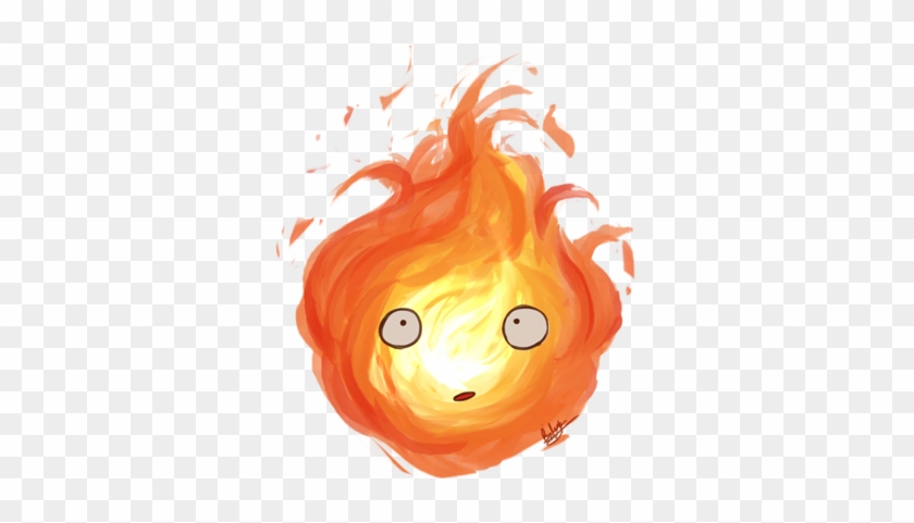 Howl'# Moving Castle Fire Guy - Calcifer - Full Size PNG Clipart Images ...