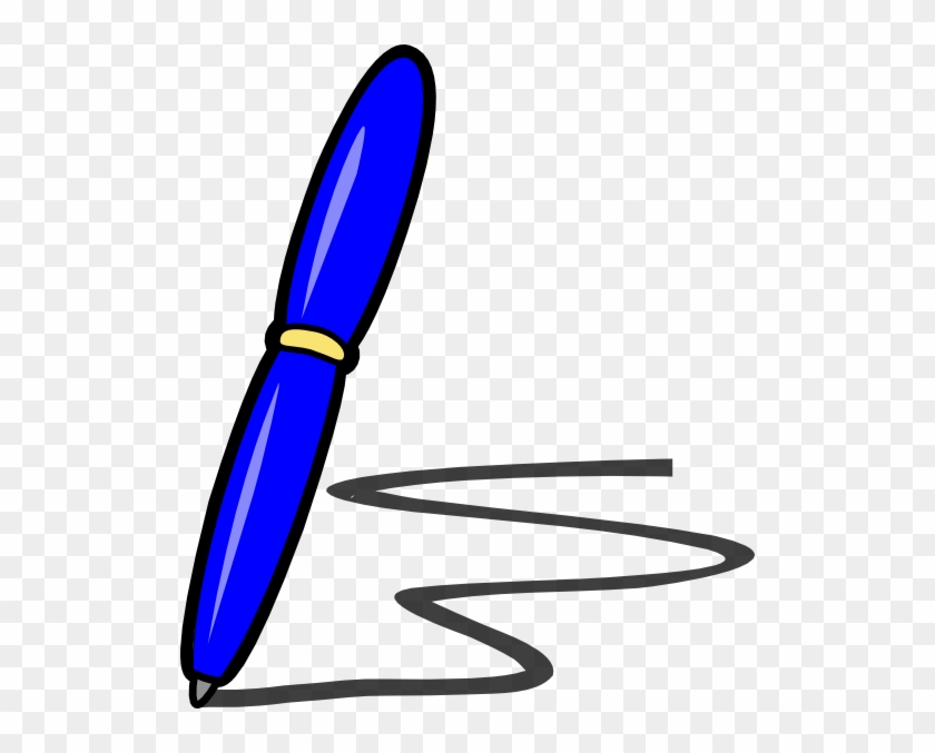 Clip Art Blue Pen - Full Size PNG Clipart Images Download