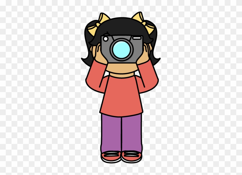 Photography Clip Art - Girl Taking Picture Clipart - Full Size PNG ...