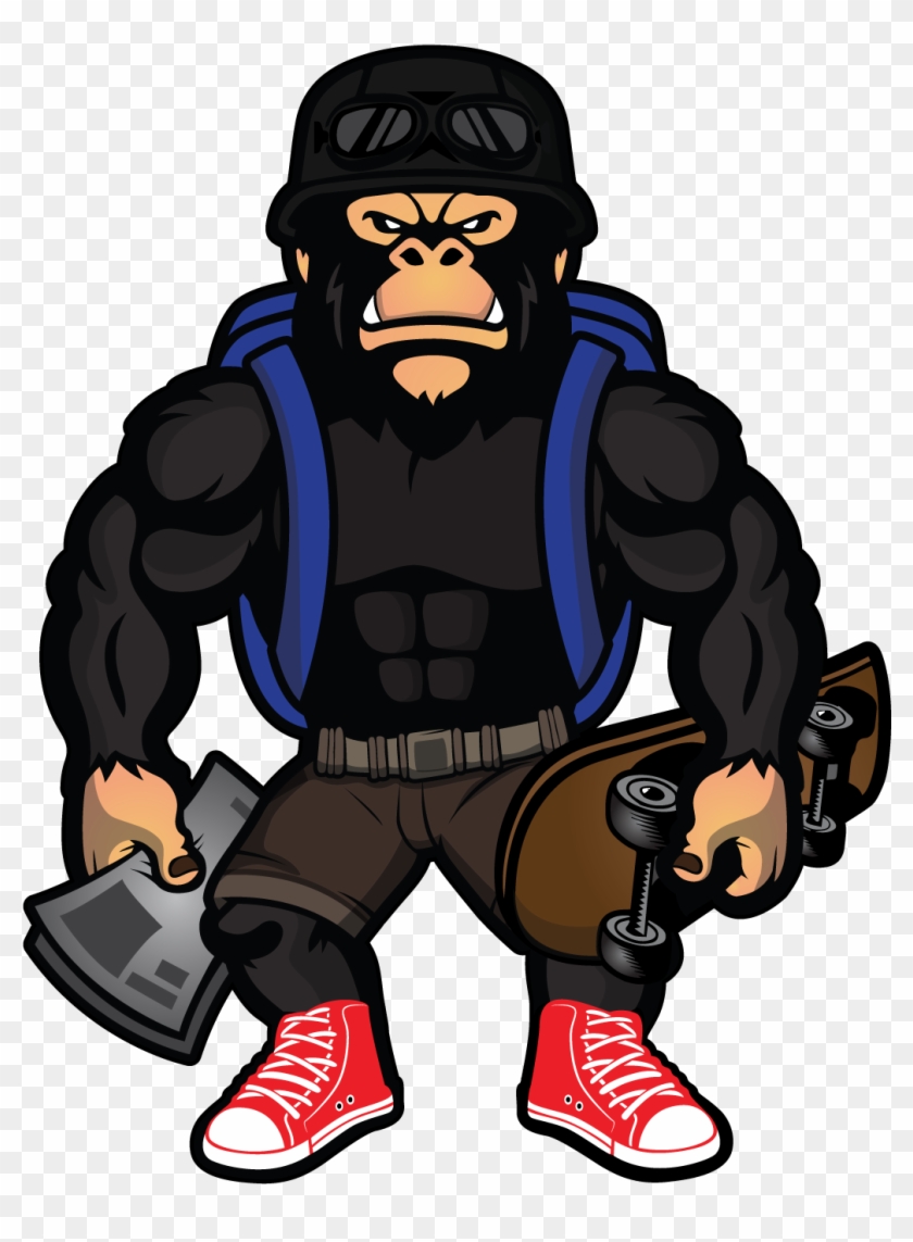 Gorilla Clipart Guerilla - Cartoon - Free Transparent PNG Clipart ...