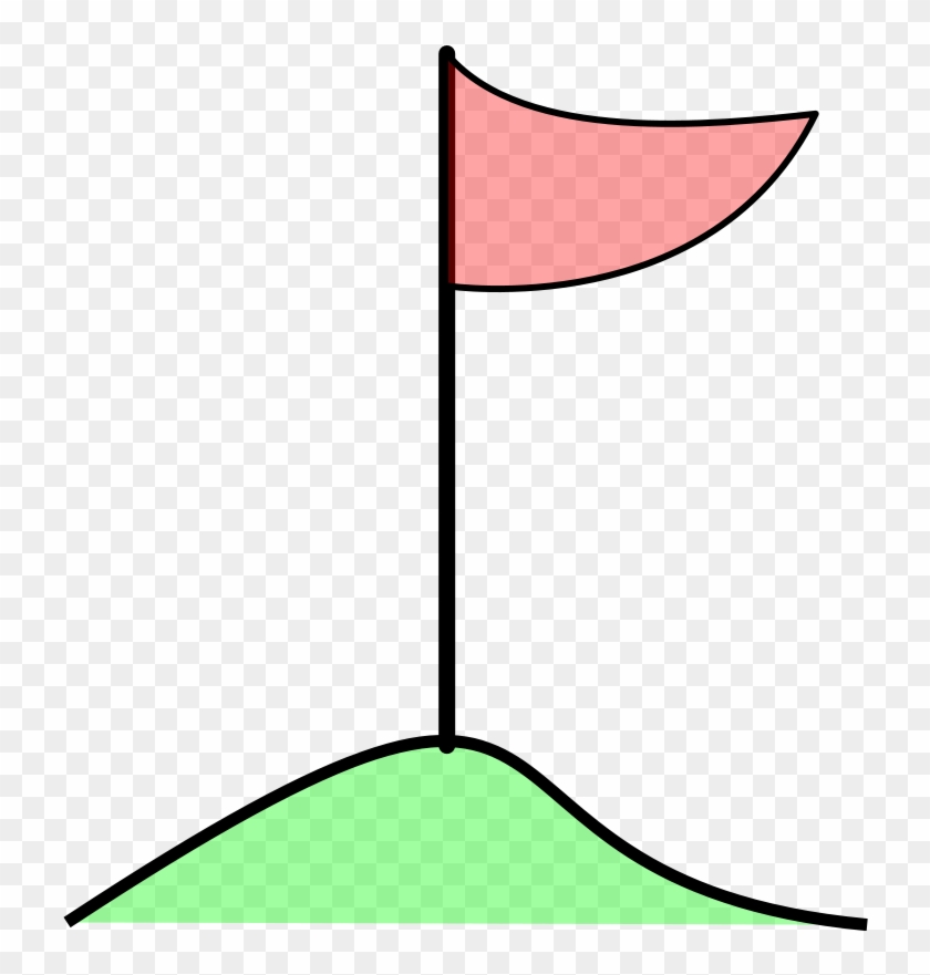 Golf Flag Cartoon - Full Size PNG Clipart Images Download