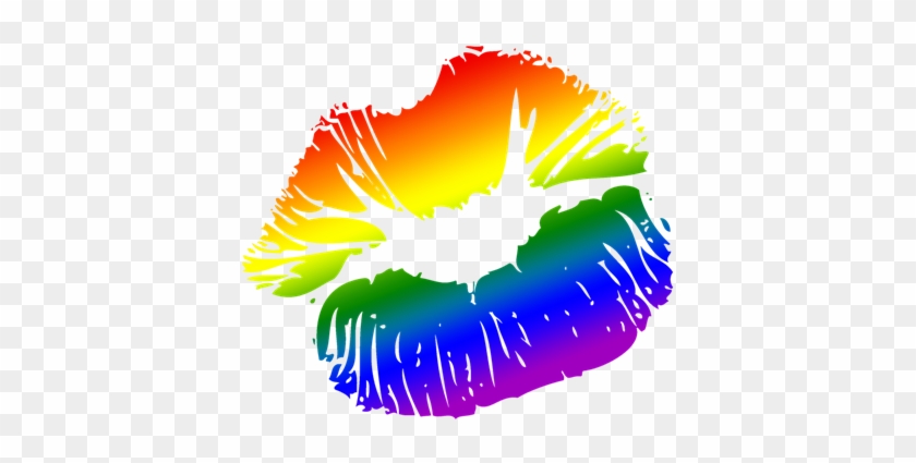 Big Rainbow Lips - Rainbow Lips Kiss - Full Size PNG Clipart Images ...