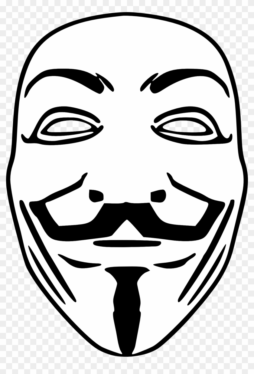 Anonymous - Guy Fawkes Mask - Full Size PNG Clipart Images Download