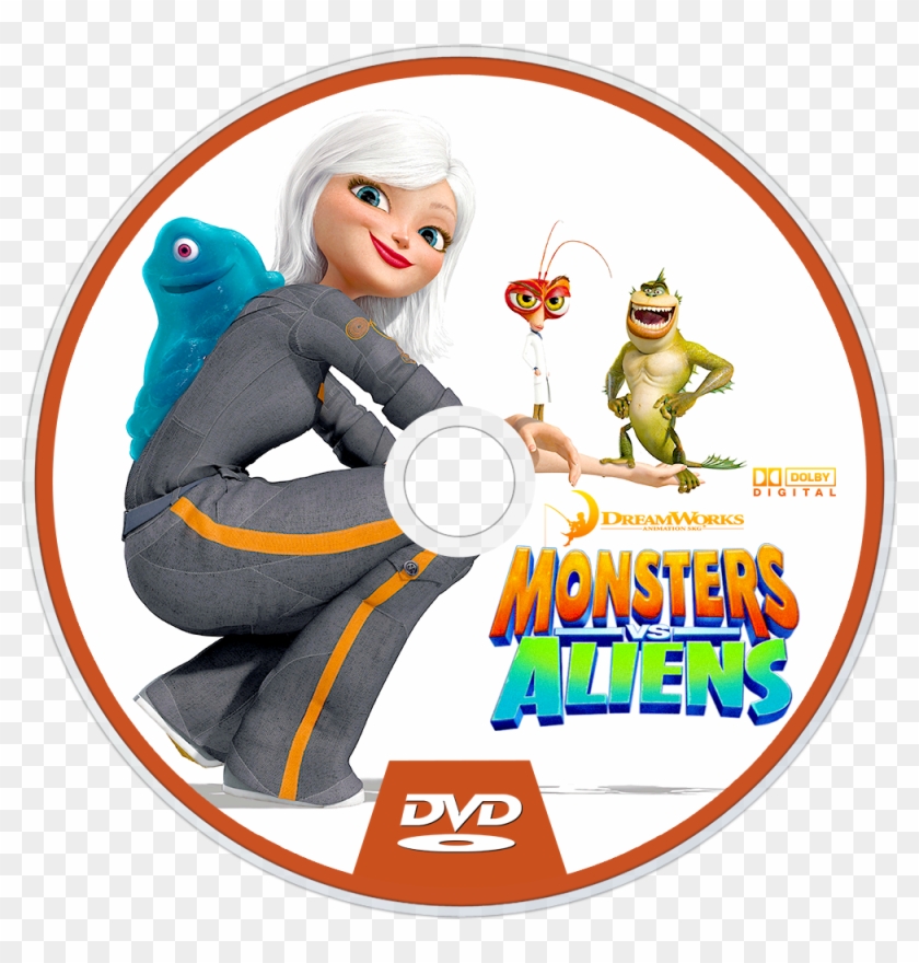 Aliens Dvd Disc Image - Monsters Vs Aliens Monsters Inc - Full Size PNG ...