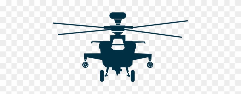 Military Helicopter Front View Silhouette Transparent - Helicopter ...