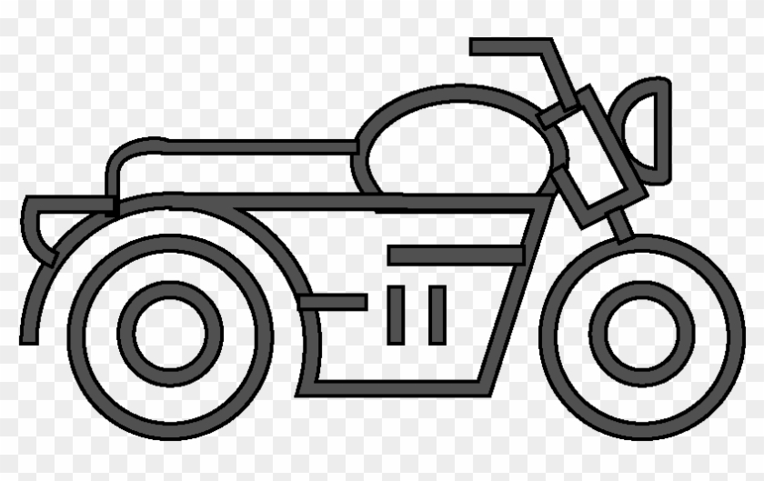 Cafe Racer - Line Art - Free Transparent PNG Clipart Images Download