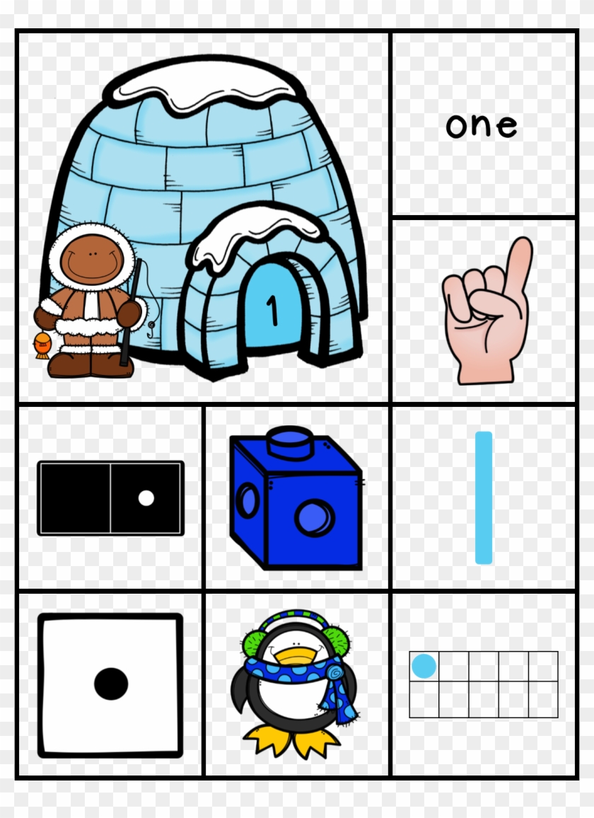 Igloo Clipart North Pole Animal - Letter Ii Worksheets For Preschool ...