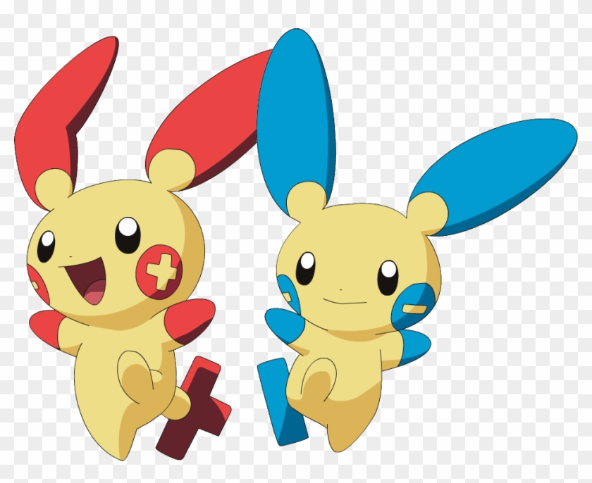 Plusle And Minun - Pokemon Plusle And Minun - Full Size PNG Clipart Images Download