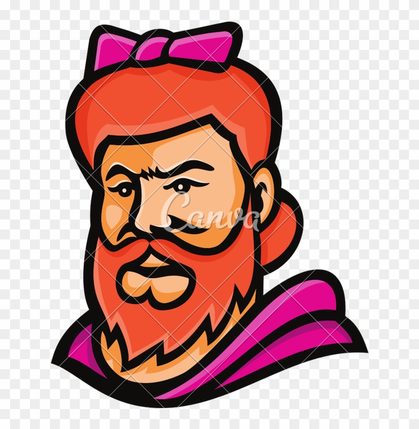 Bearded Lady Mascot - Bearded Lady Circus Clipart - Full Size PNG ...