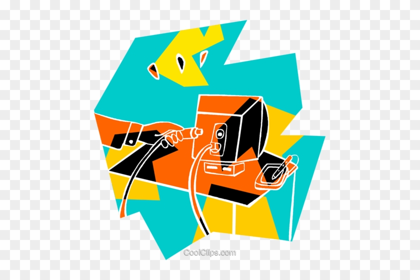 Plugging In Power Supply Royalty Free Vector Clip Art - Graphic Design ...