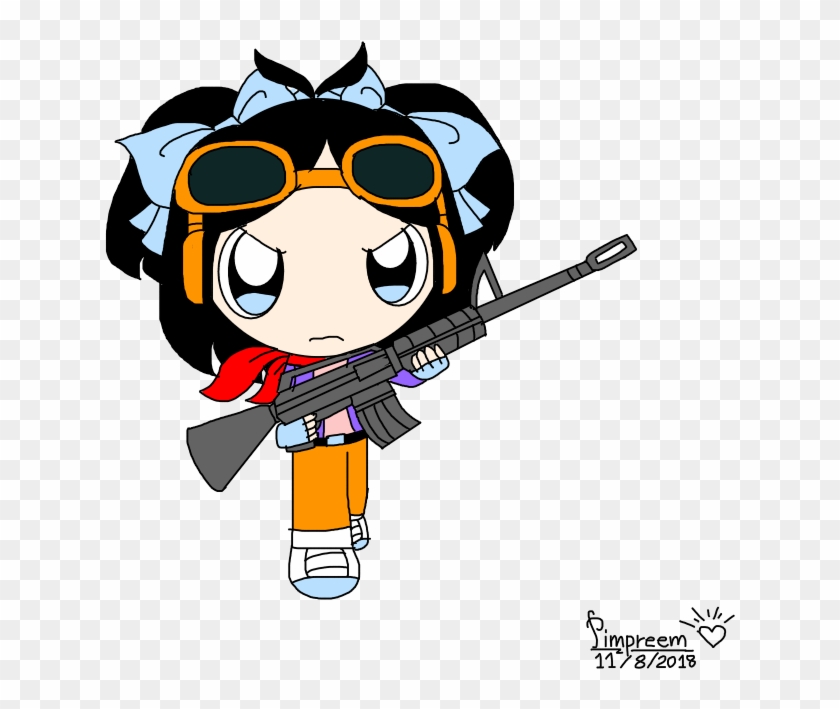 Pimpreem And M16 Gun By Pimpreem - Cartoon - Free Transparent PNG ...