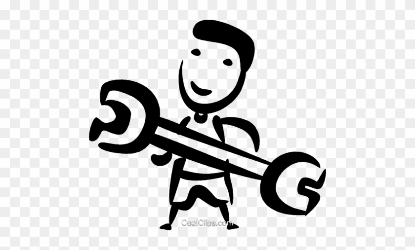 Auto Mechanics Royalty Free Vector Clip Art Illustration - Auto ...