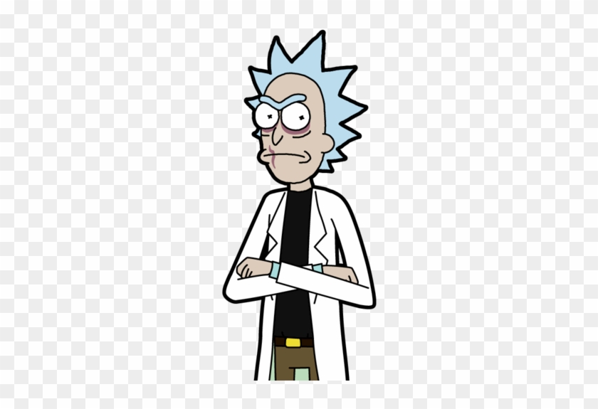Png Black And White Library Rick Transparent Evil - Rick And Morty ...