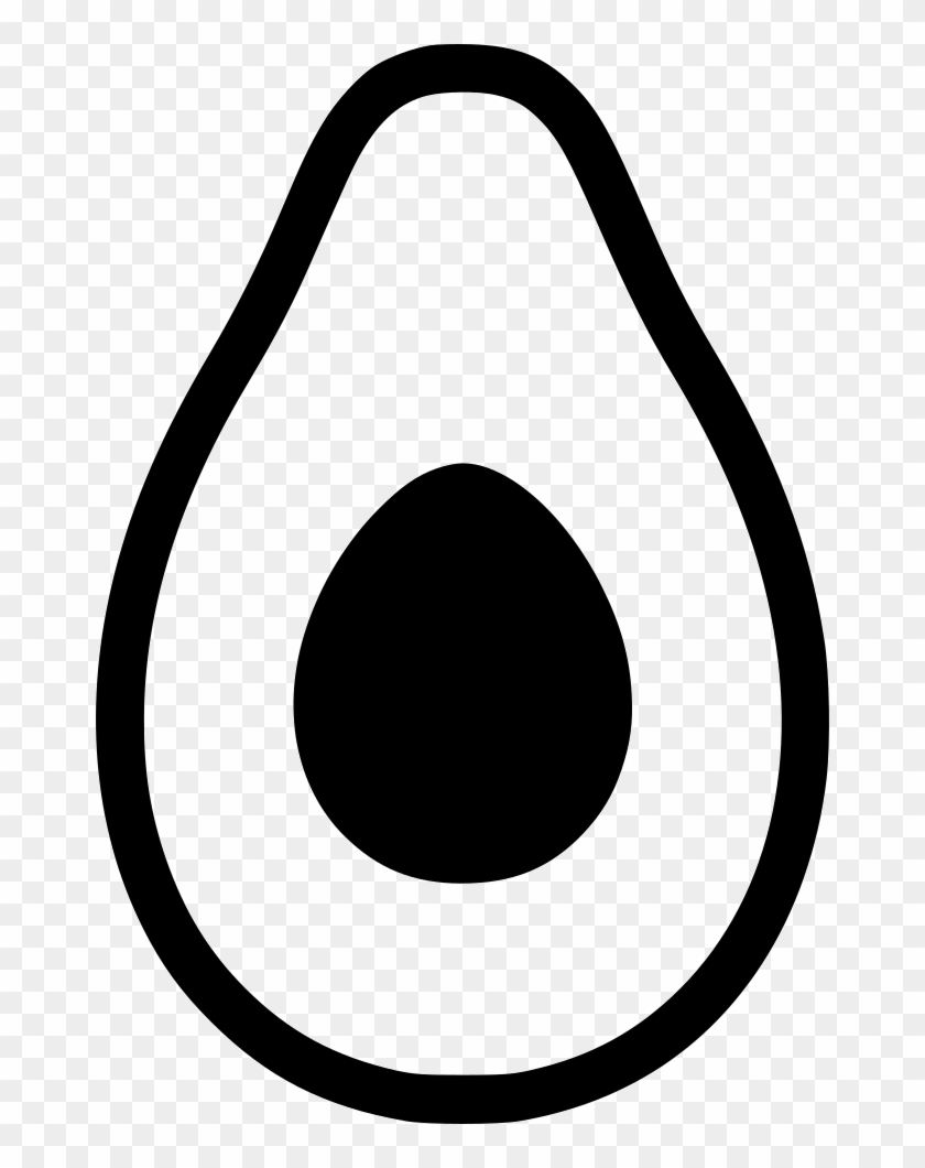 Png File Svg - Avocado Icon Black Transparent - Full Size PNG Clipart ...