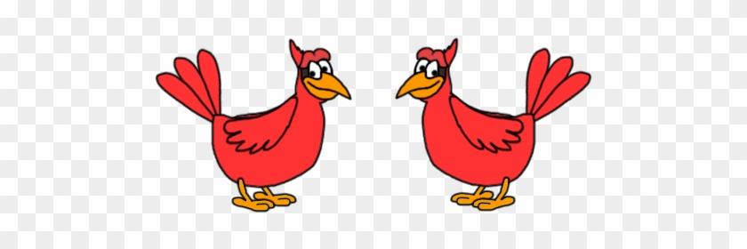 A Two Cardinal Birds By Twoodland1994 - Cartoon - Full Size PNG Clipart ...