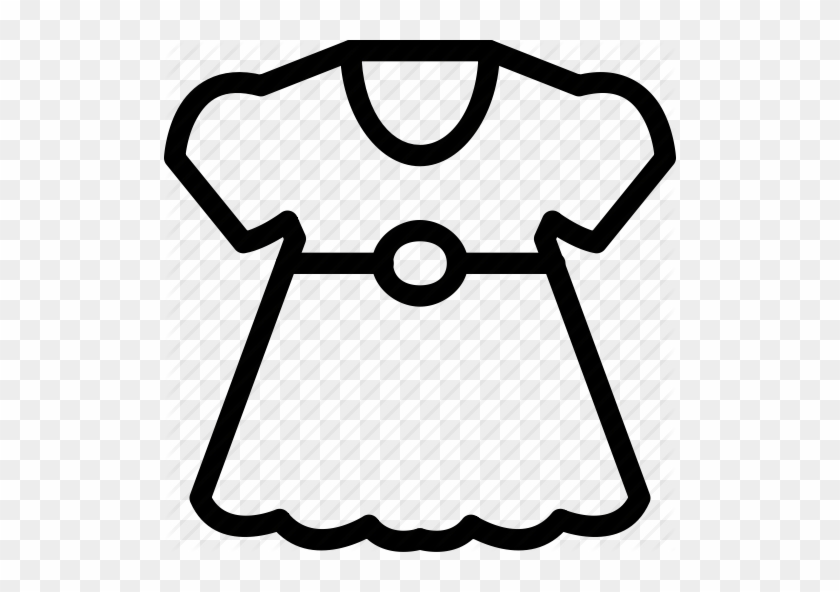 Black And White Girl Pictures - Outline Of A Frock - Full Size PNG ...