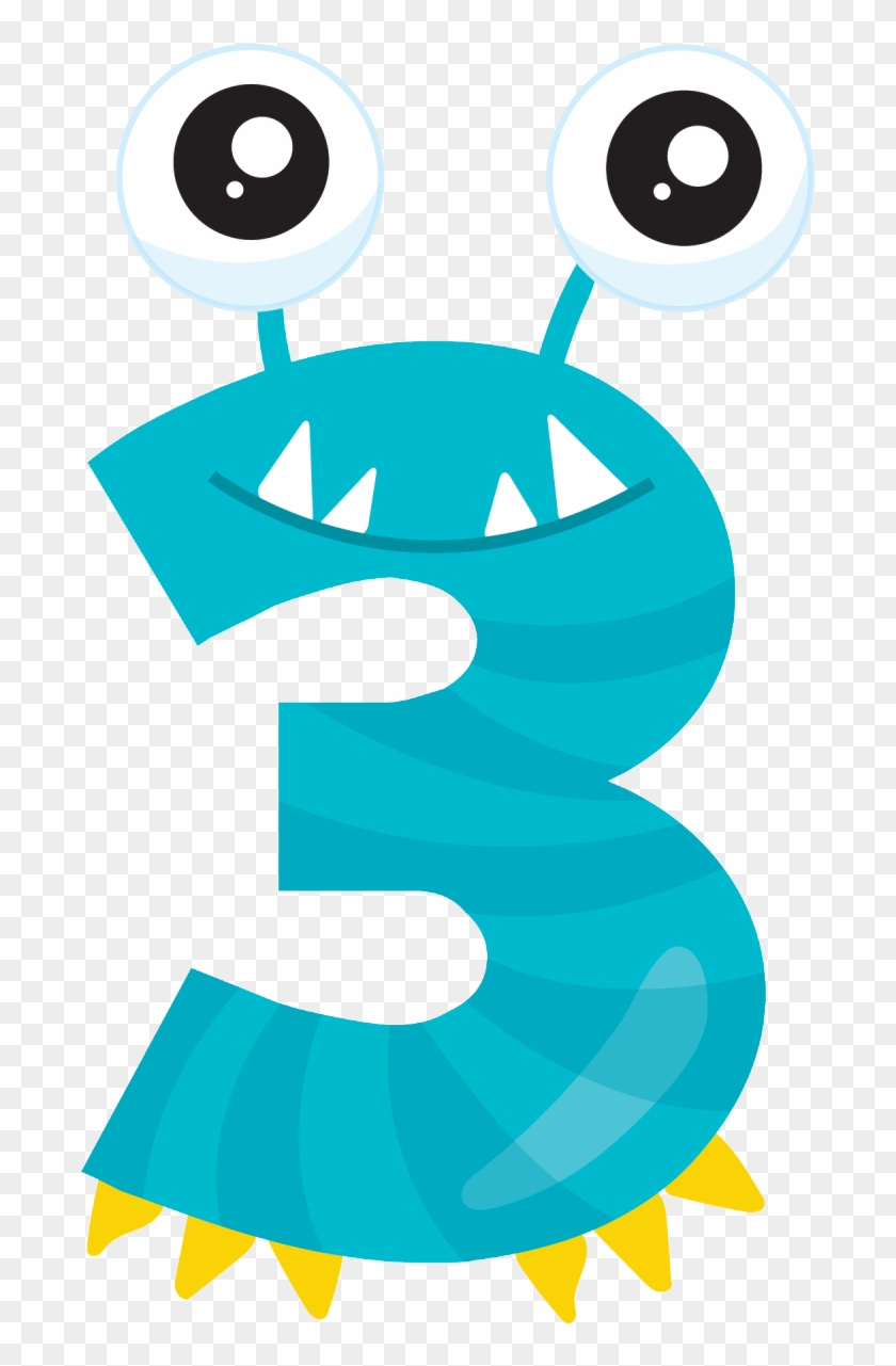 Grade - Monster Number Clip Art - Full Size PNG Clipart Images Download