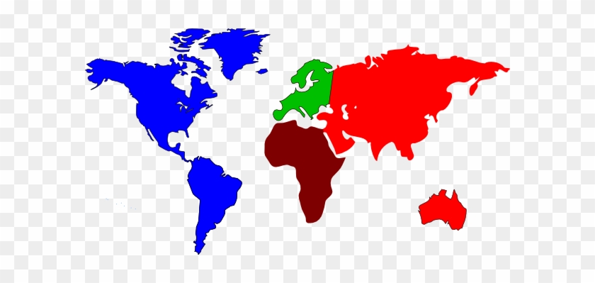 Map Of Americas And Europe - Full Size PNG Clipart Images Download