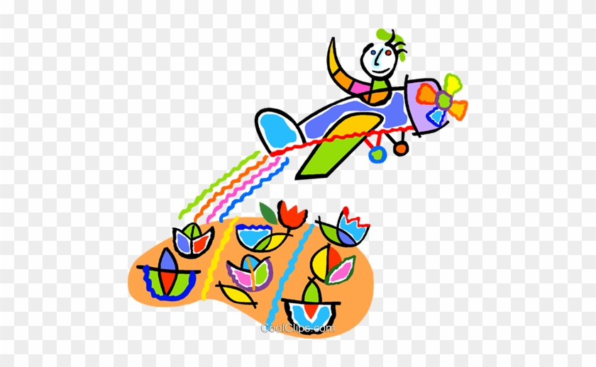 Crop Duster Dusting Crops Royalty Free Vector Clip - Crop Duster ...