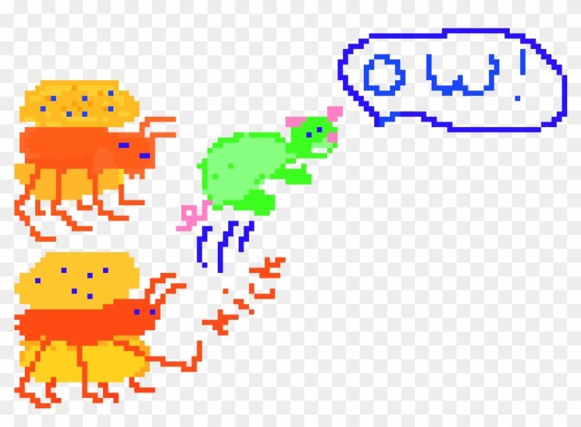 Burger Bugs Kick My Grandma's Turtle Pigs Clipart , - Illustration ...
