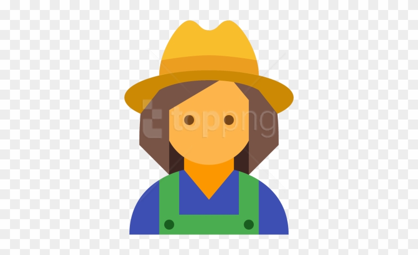 Download Farmer Clipart Png Photo - Female Farmer User Icon - Full Size ...