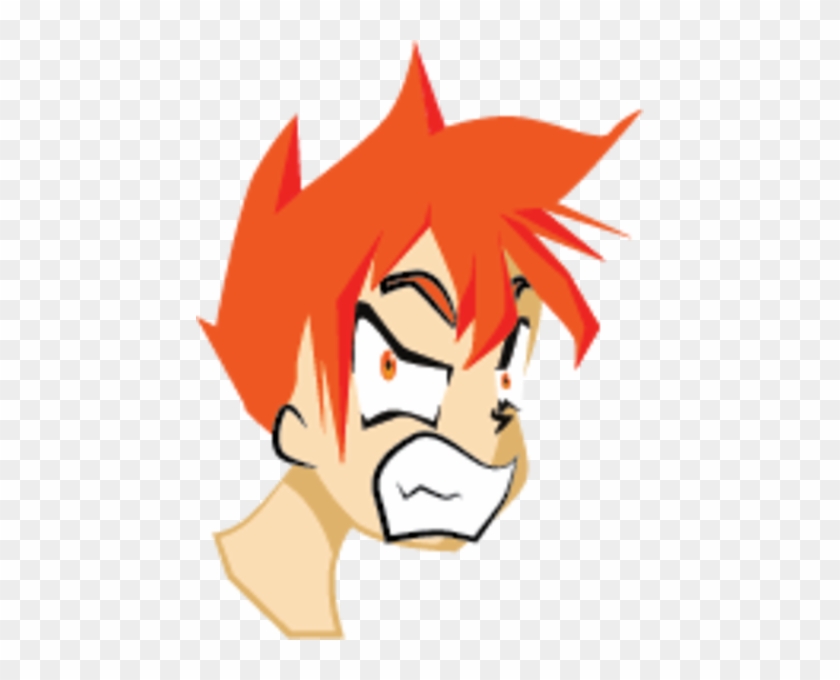 Angry Anime Boy - Cartoon - Full Size PNG Clipart Images Download