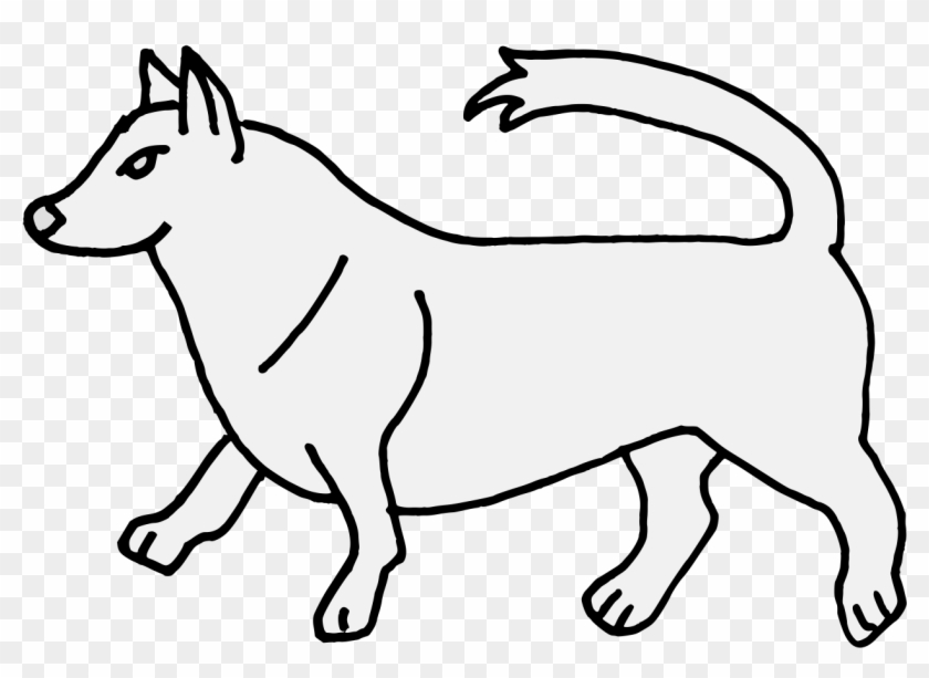 Dog Passant Guardant § - Dog Licks - Free Transparent PNG Clipart ...