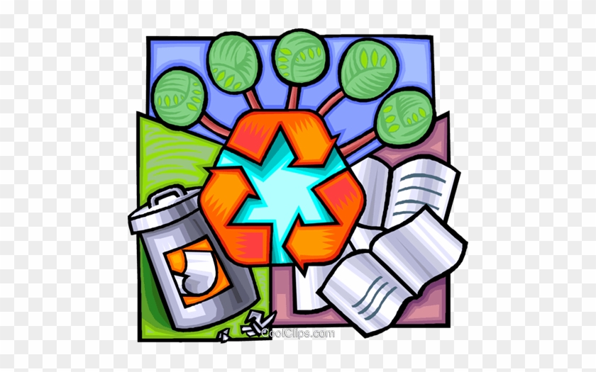 Recycle Paper Concept Royalty Free Vector Clip - Ways To Protect Earth ...