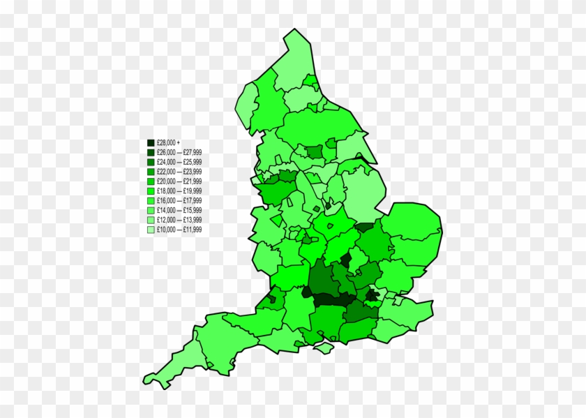 Map Of Rural Areas In Uk - Full Size PNG Clipart Images Download
