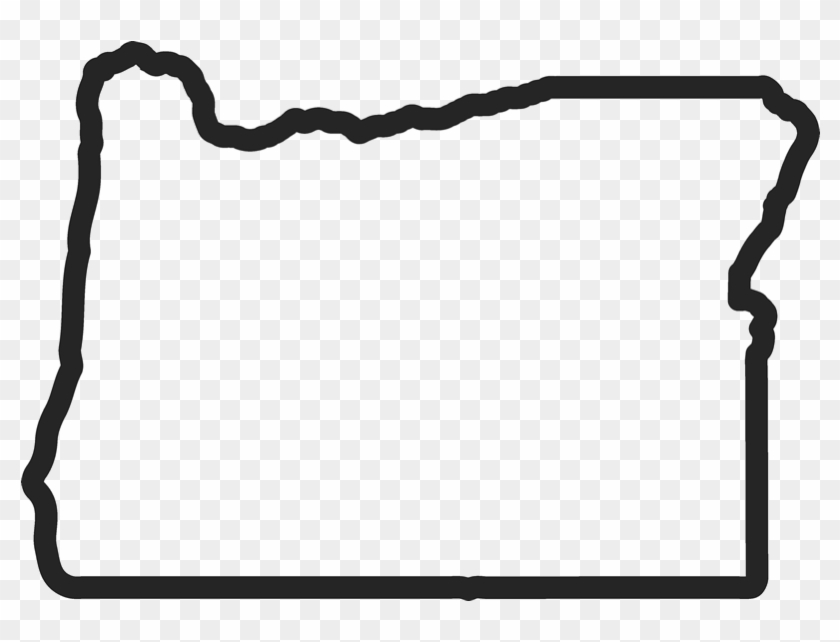 State Of Oregon Outline - Full Size PNG Clipart Images Download