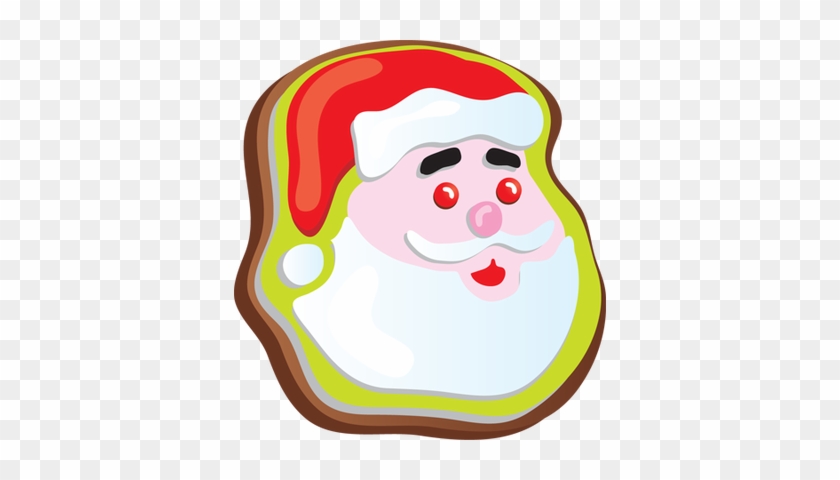 Santa Cookie Clip Art - Christmas Cookies Clip Art - Full Size PNG ...