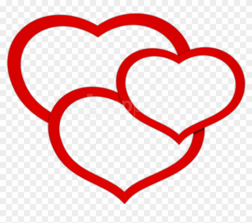 Transparent Red Triple Heartspicture Png - Transparent Hearts Clip Art ...