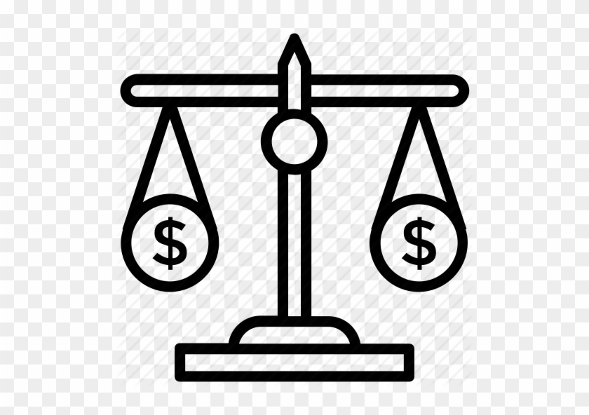 Concept Scale Business Equality Trading Icon - Budget Balance Icon ...