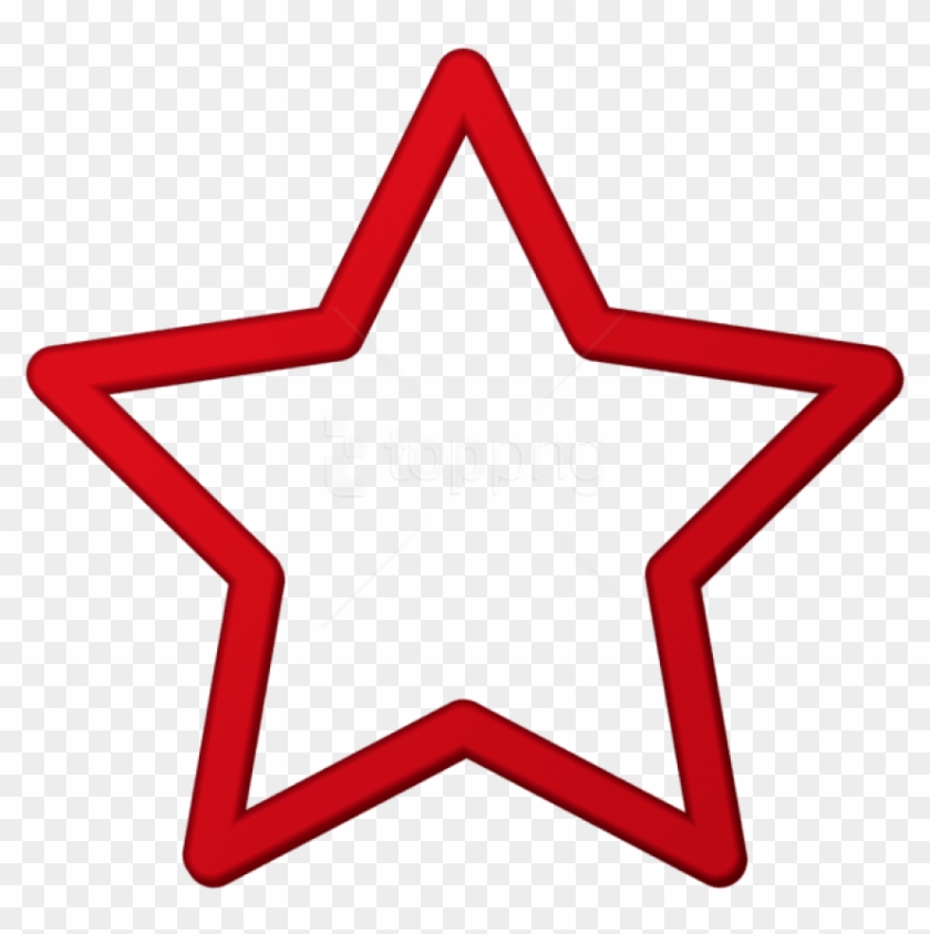 Free Png Download Red Star Border Frame Png Clipart - 4 Star Rating ...