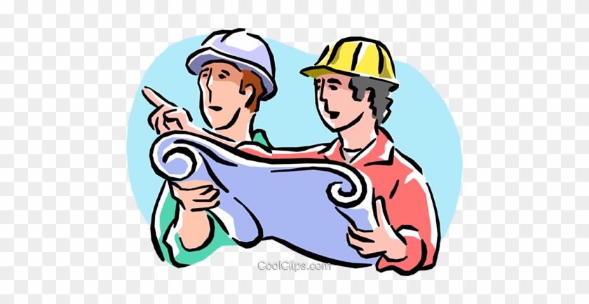 Construction Foreman Royalty Free Vector Clip Art Illustration - Front ...