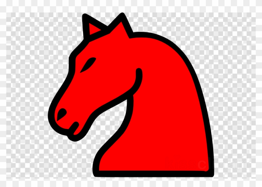 Red Chess Knight Clipart Chess Piece Knight - Social Media White Icons ...