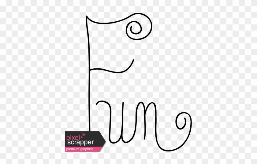 Fun Word Art Template Graphic Doodle Illustration Drawing - Line Art ...