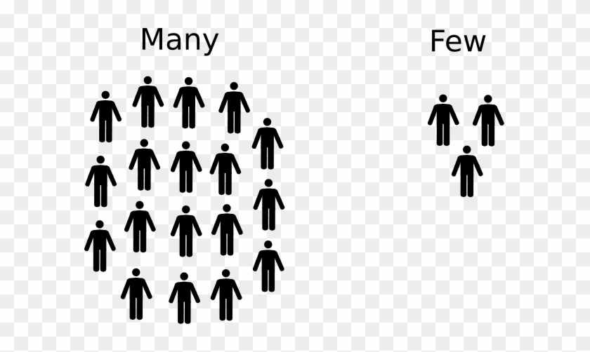 Many And Few Clipart Black And White - Full Size PNG Clipart Images ...