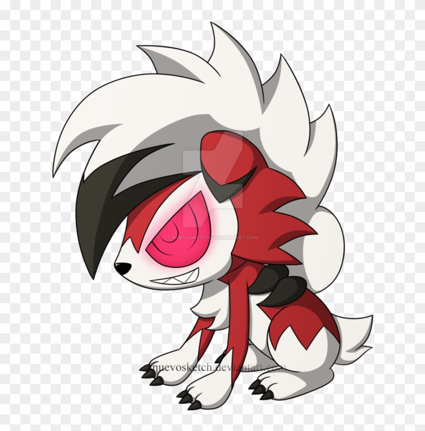 783 X 1020 1 - Draw A Cute Lycanroc Midnight - Full Size PNG Clipart ...