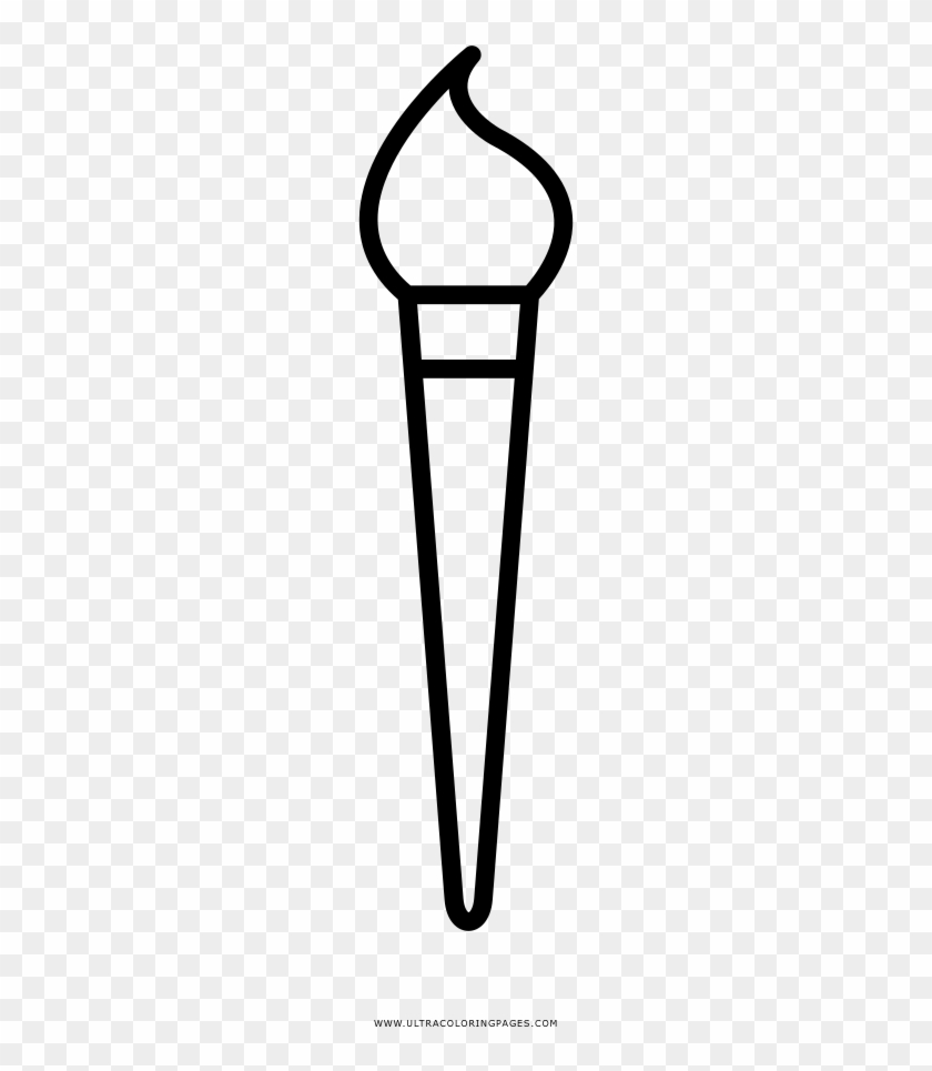 Paintbrush Coloring Page - Line Art - Free Transparent PNG Clipart ...