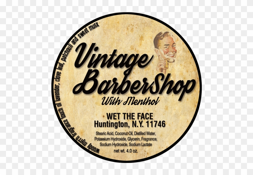 Barbershop Shaving Soap Oz - Label - Free Transparent PNG Clipart ...