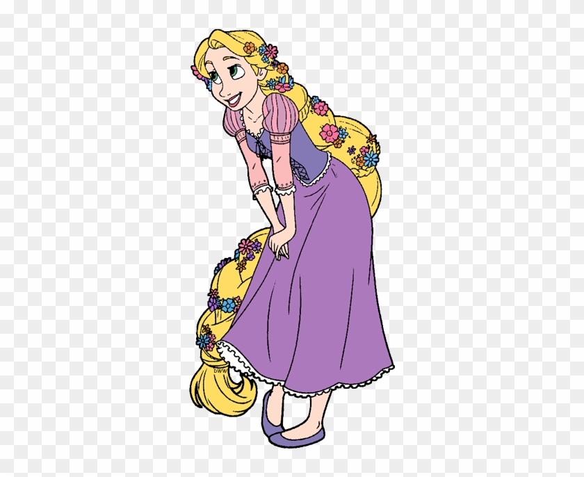 Tangled With Flowers In Hair Clip Art , Png Download - Tangled With ...
