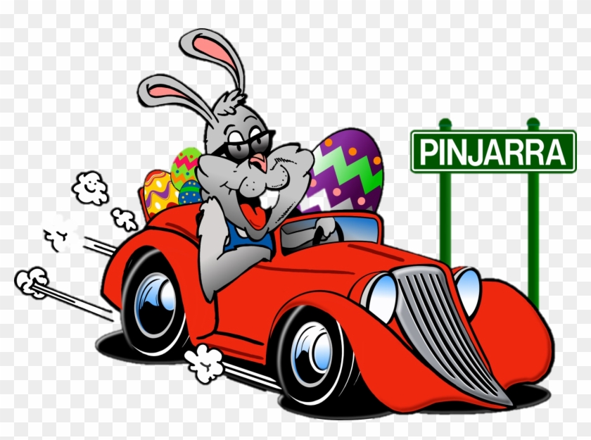 Easter Bunny Car - Hot Rod Easter Bunny - Full Size PNG Clipart Images ...