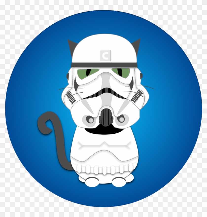 Stormtrooper Cat - Cartoon - Free Transparent PNG Clipart Images Download