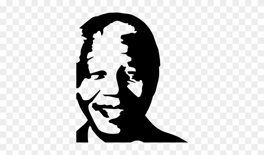 Madiba - > - Nelson Mandela Stencil - Full Size PNG Clipart Images Download