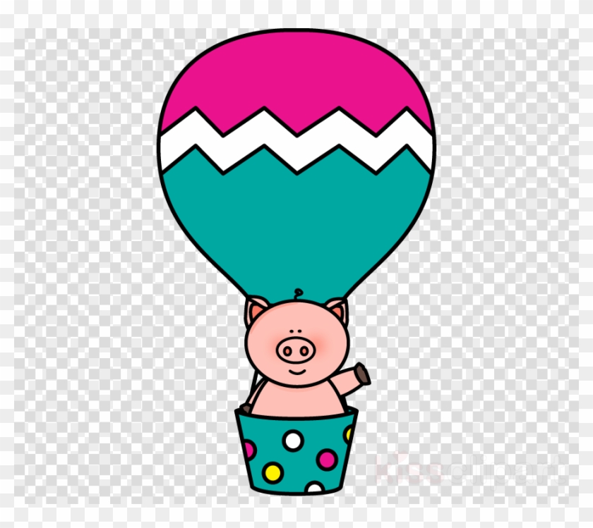 Hot Air Balloons With Animal Clipart Clip Art - Cute Hot Air Balloon ...