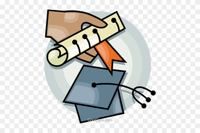 Graduation Cap And Diploma Royalty Free Vector Clip - Graduation Cap ...