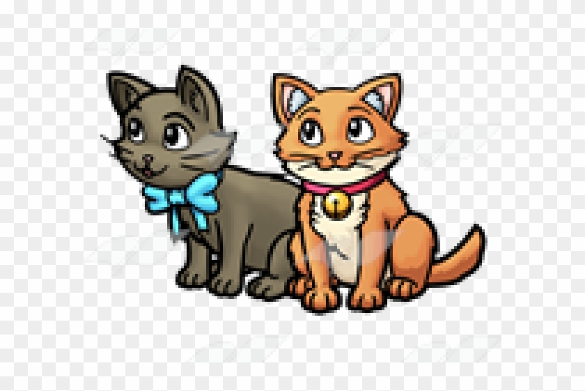 Kitten Clipart Two - Cartoon - Free Transparent PNG Clipart Images Download