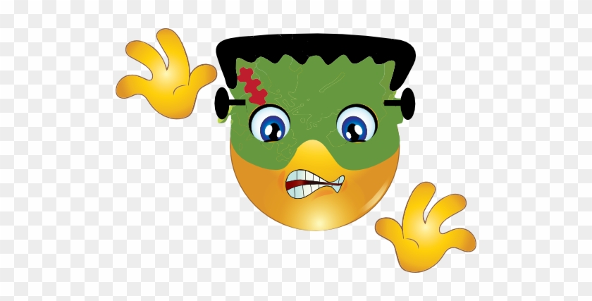 Frankenstein Smiley Emoticon Clipart - Cartoon - Full Size PNG Clipart ...