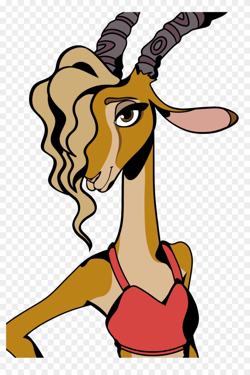Gazelle By Embercl Zootopia - Zootopia Gazelle Clip Art - Full Size PNG ...